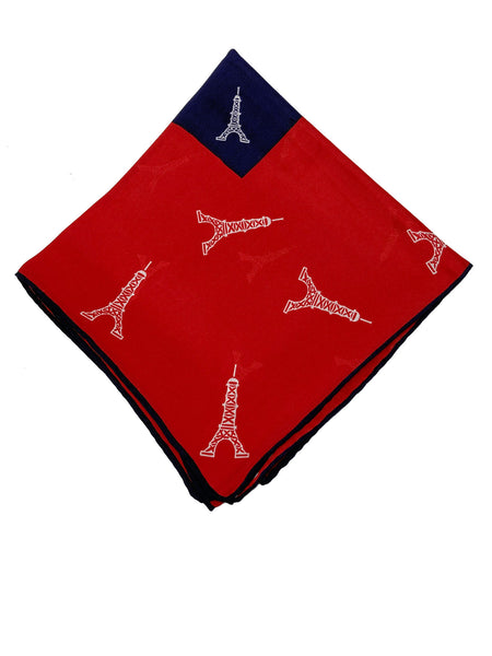 Rodier - Silk Jacquard Square - Eiffel Tower – zodiacgifts.com