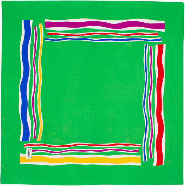 YSL - Silk Square - Frame - Green – zodiacgifts.com